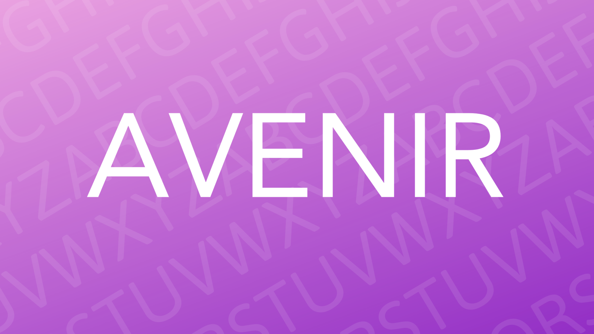 Avenir (Font Overview) - Find Your Font